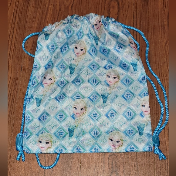 Accessories | Blue Drawstring Elsa Backpack | Poshmark